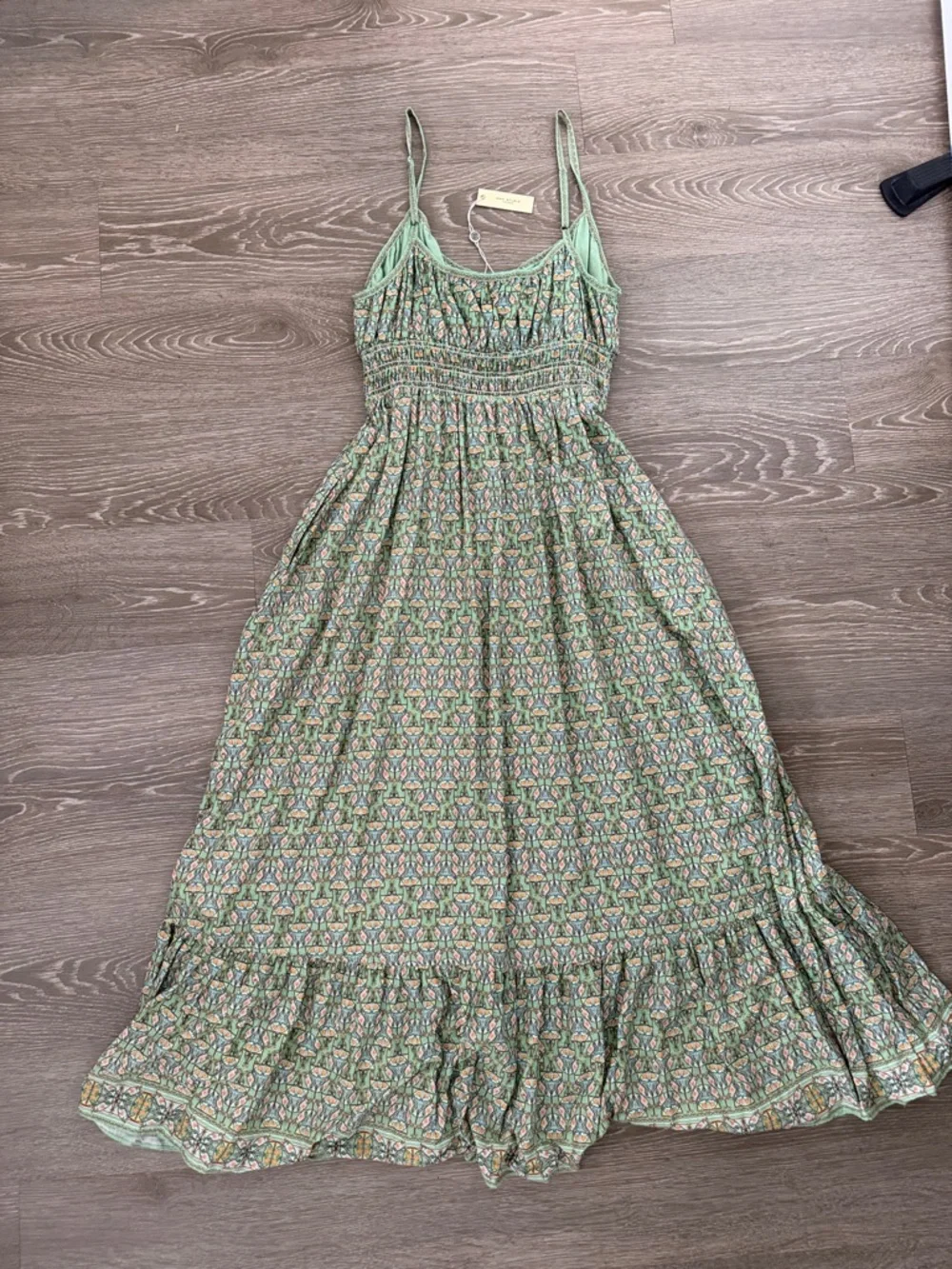 Max Studio | Dresses | Max Studio Green Floral Maxi Dress | Poshmark